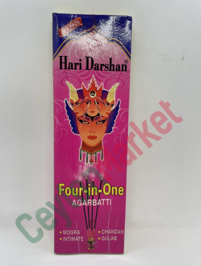 HARI DARSHAN 4 IN 1 AGARBATTI 16 INCENSE STICKS – Ceylon Products Online