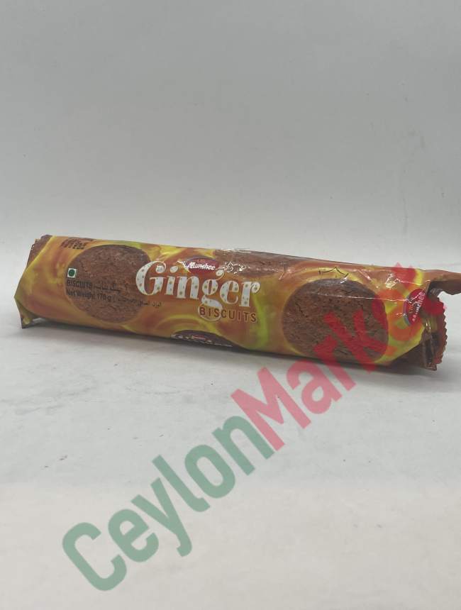 MUNCHEE GINGER BISCUITS 170G - Ceylon Products Online